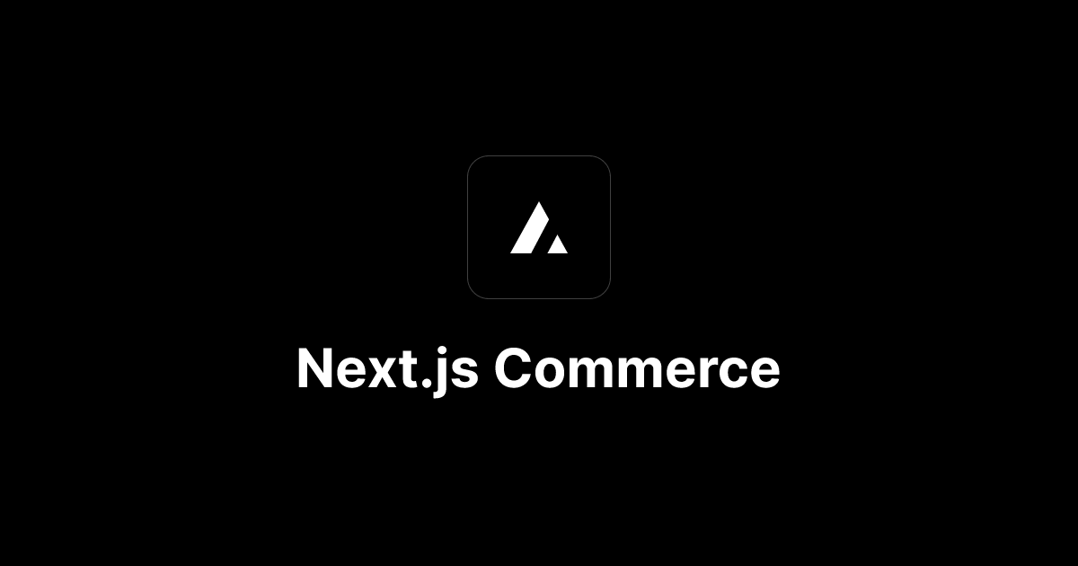 Next.js Commerce